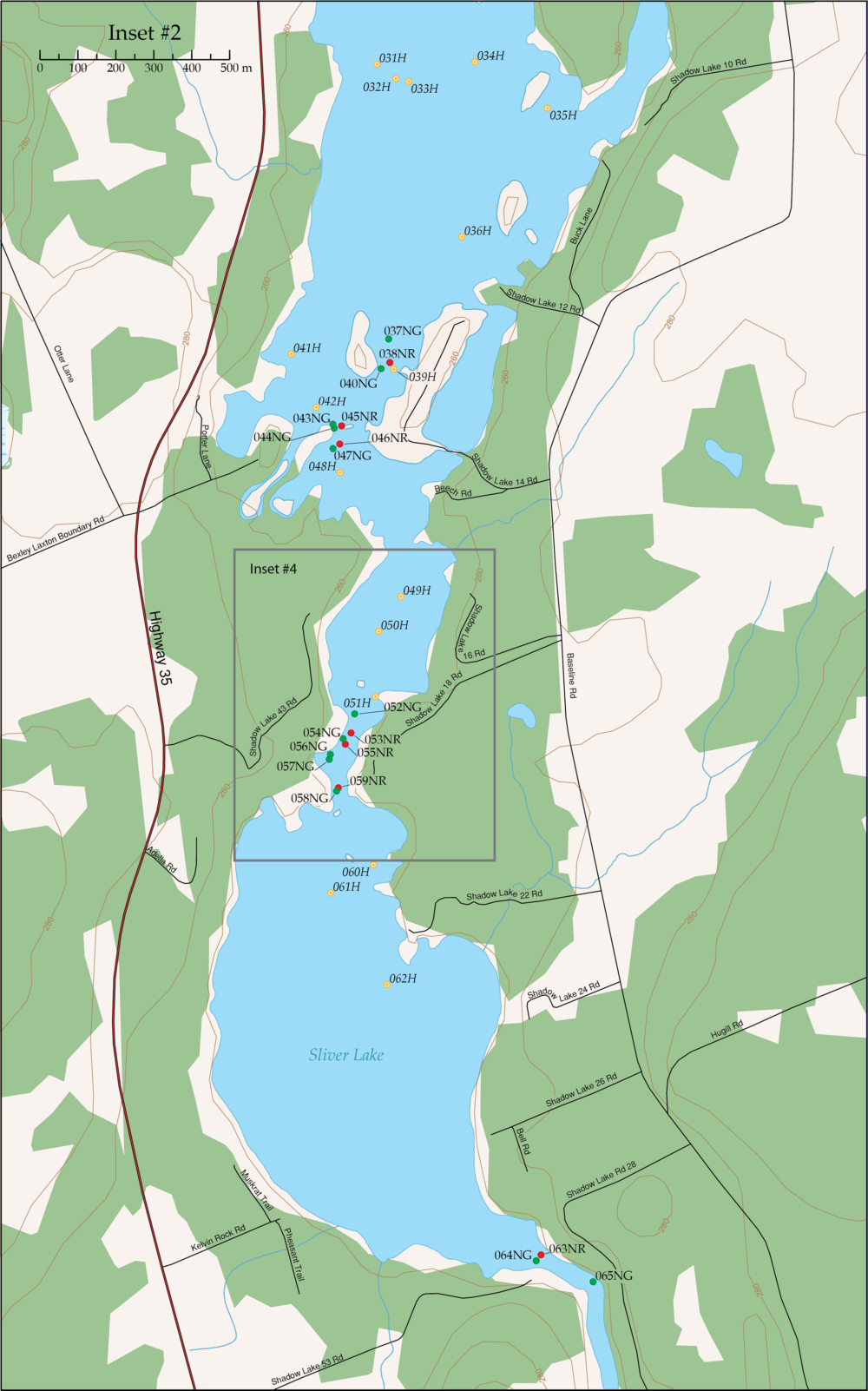 Lake Marker Map – Shadow Lakes Association